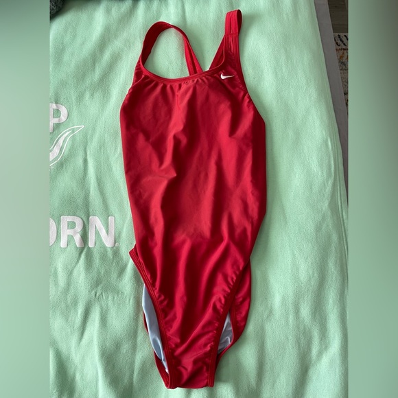 Nike | Swim | Red One Piece Bathing Suit | Poshmark